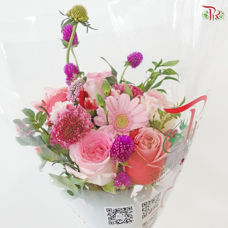 Signature Weekly Flower Bunch - Pink Aura Delight (Medium Bunch) – Pudu ...