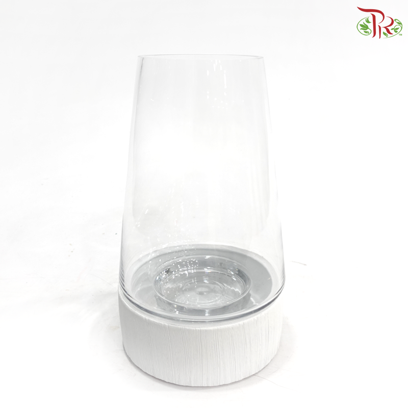 431928T - Detachable Glass Jar Vase With White Colour Base – Pudu Ria ...