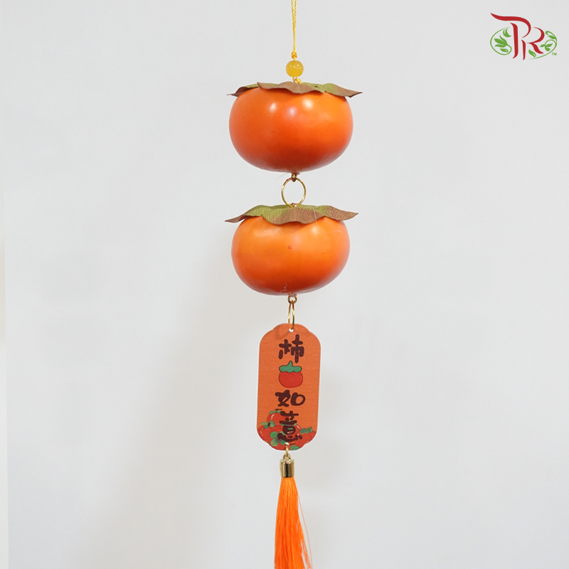 Auspicious Persimmon Hanging Ornaments - Double Persimmons Design (Per ...