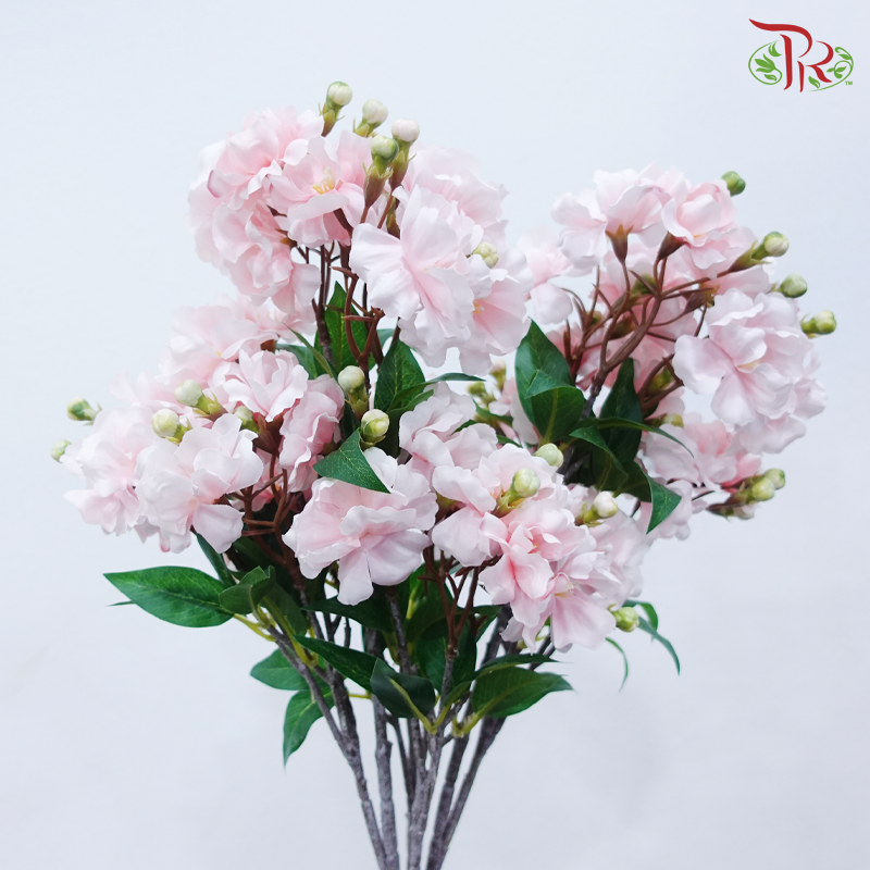 78cm Artificial Begonia Spray - Light Pink (2 Stems) – Pudu Ria Florist