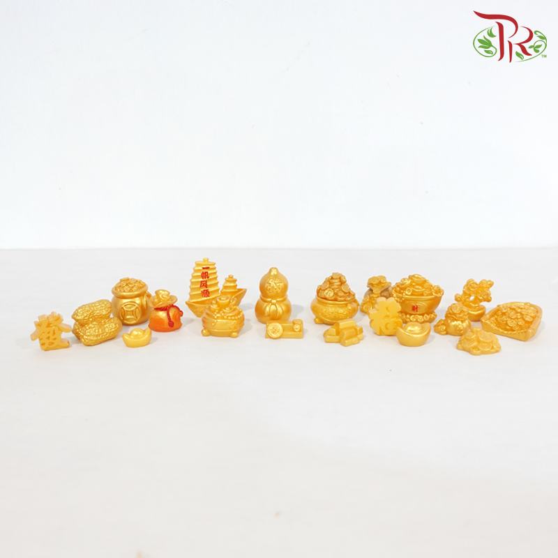 Gardening Miniature - Assorted Luxury Gold Design (20PCS Per Pack ...