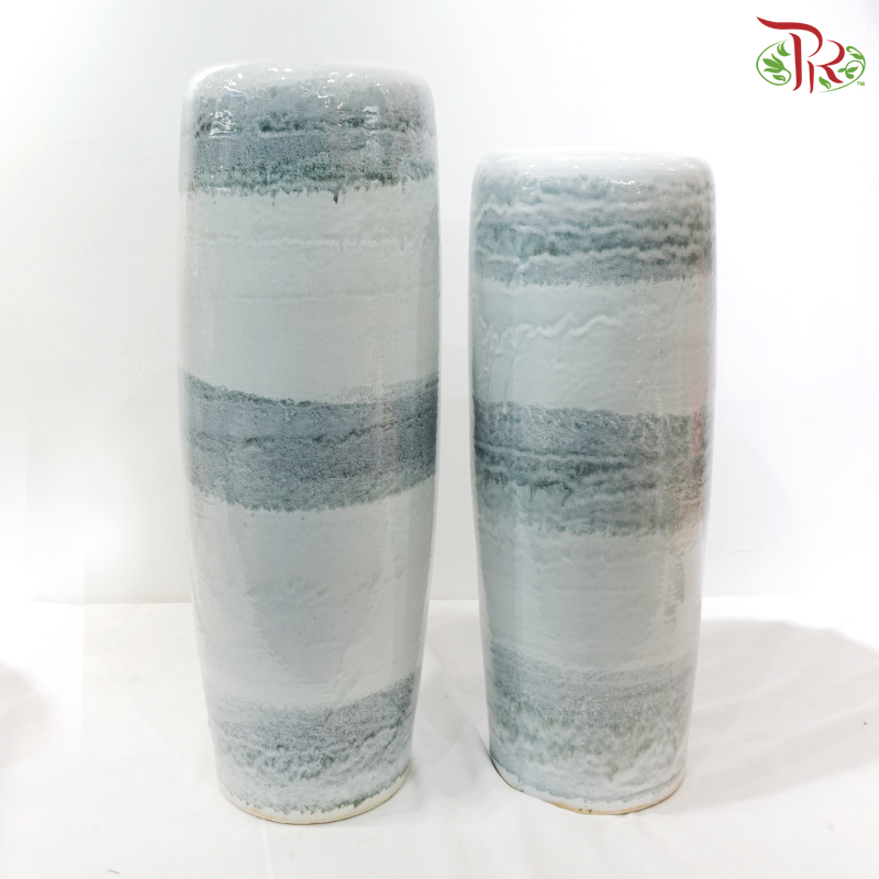 Grey Colour Cylinder Vase (With Size Option) – Pudu Ria Florist