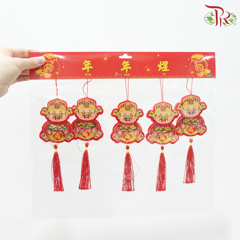 CNY 3D Hanging Ornaments - Wealth God’s Money Bag 钱袋财神宝 (5 Units ...