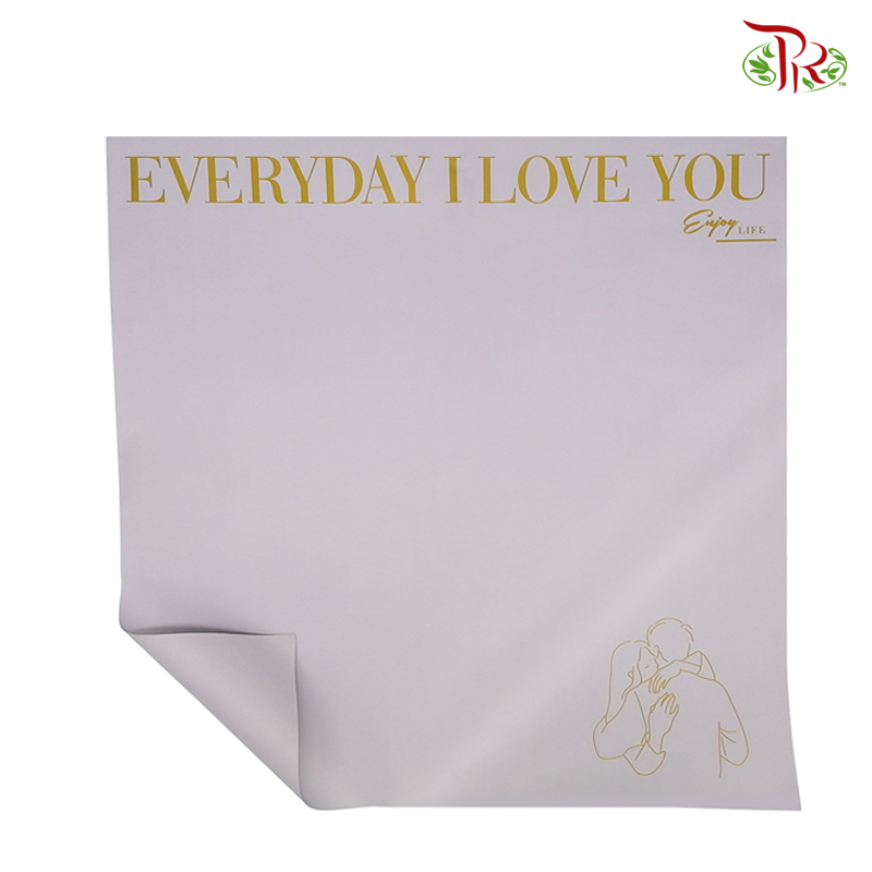 Wrapping Paper Opp Solid Matte (Everyday I Love You) – Pudu Ria Florist