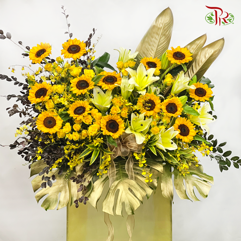 Grand Opening Flower Stand - Golden Theme – Pudu Ria Florist